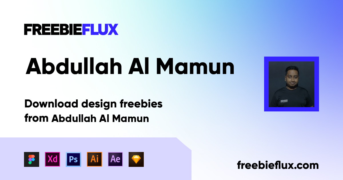 1 freebies for Figma, Adobe XD and Sketch by Abdullah Al Mamun