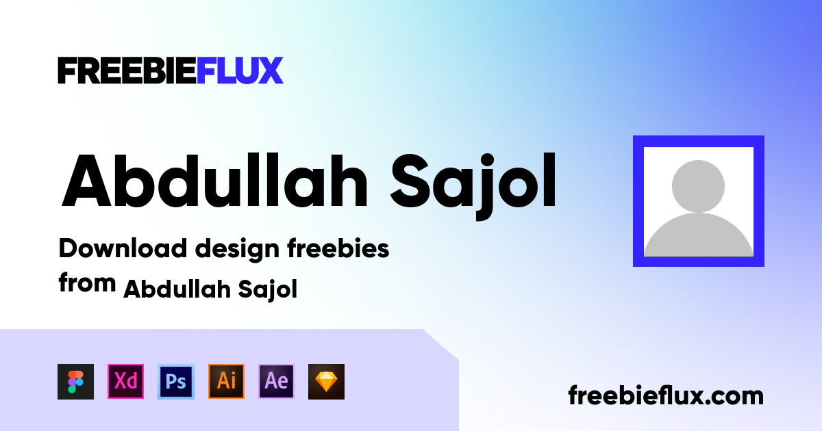 1 freebies for Figma, Adobe XD and Sketch by Abdullah Sajol