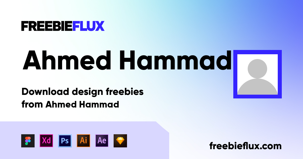 1 freebies for Figma, Adobe XD and Sketch by Ahmed Hammad