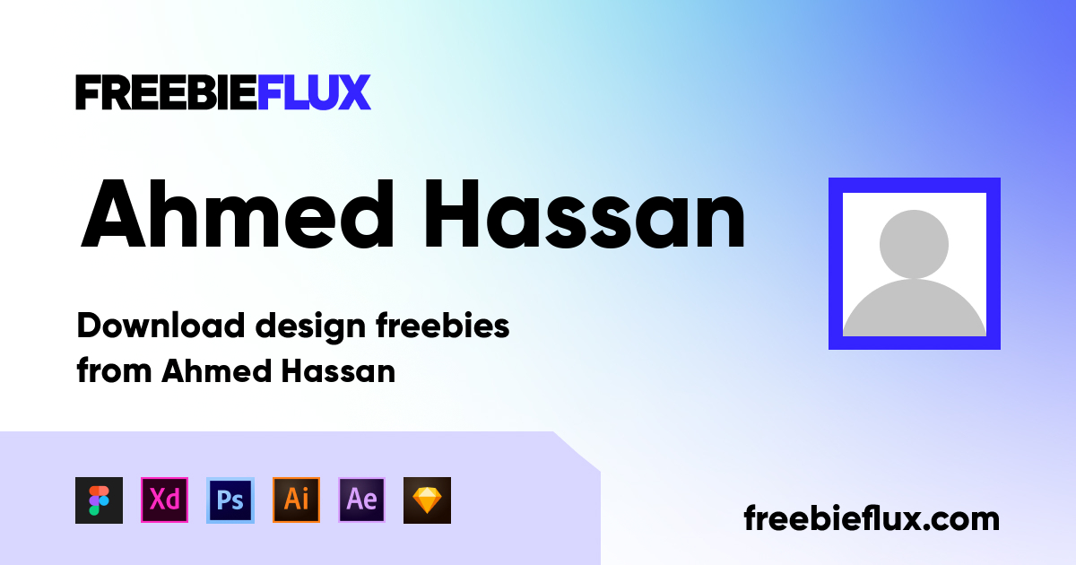 1 freebies for Figma, Adobe XD and Sketch by Ahmed Hassan