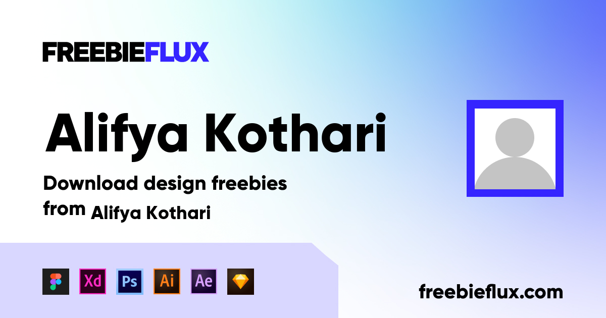 1 freebies for Figma, Adobe XD and Sketch by Alifya Kothari