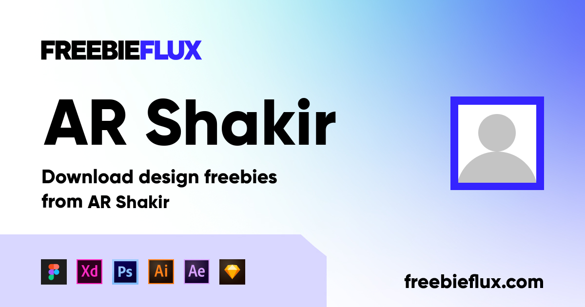22 freebies for Figma, Adobe XD and Sketch by AR Shakir