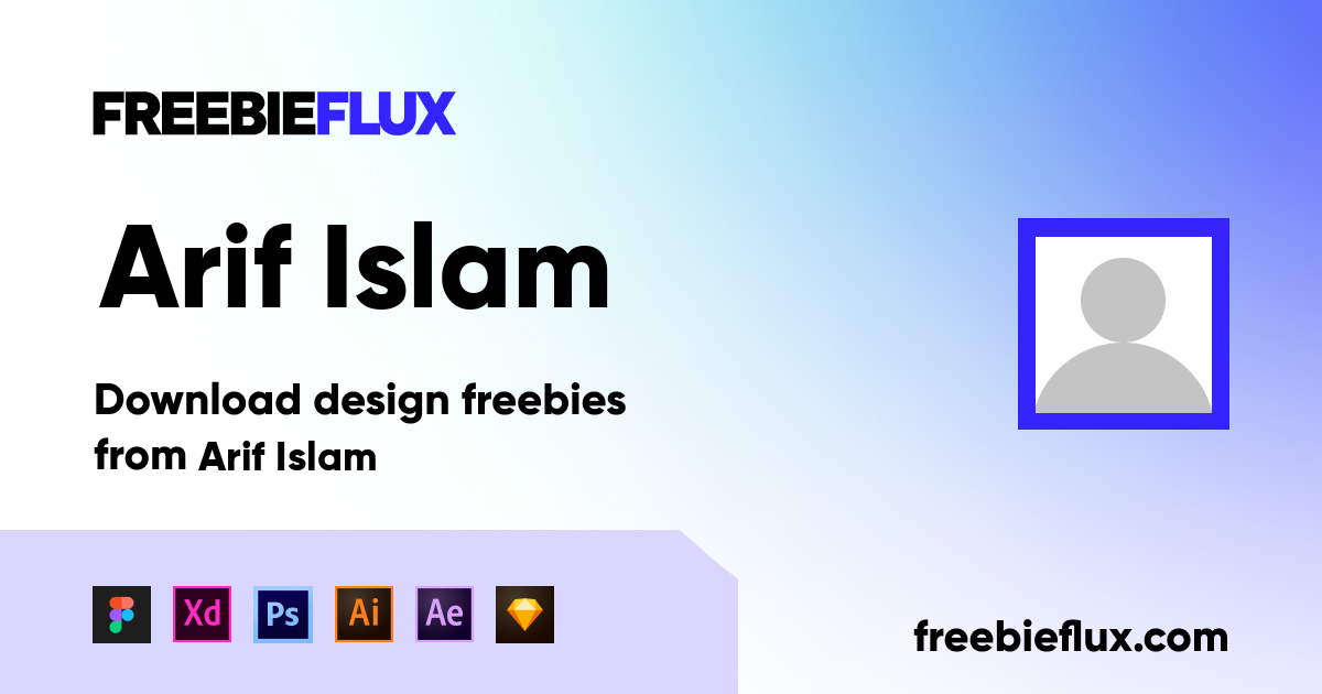 1 freebies for Figma, Adobe XD and Sketch by Arif Islam