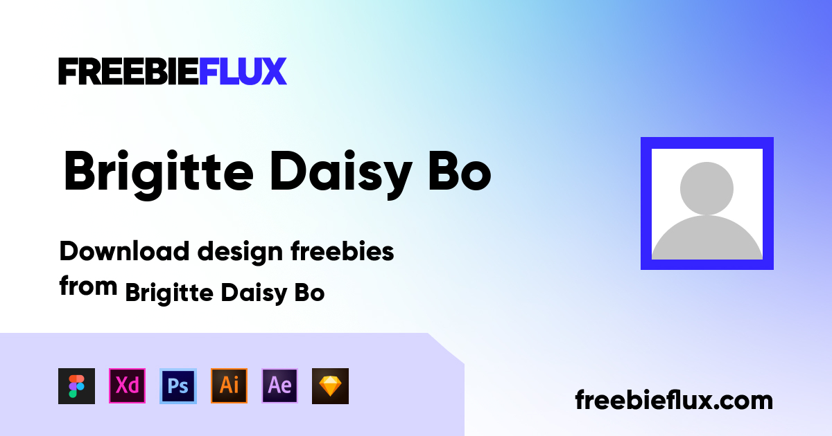 1 freebies for Figma, Adobe XD and Sketch by Brigitte Daisy Bo