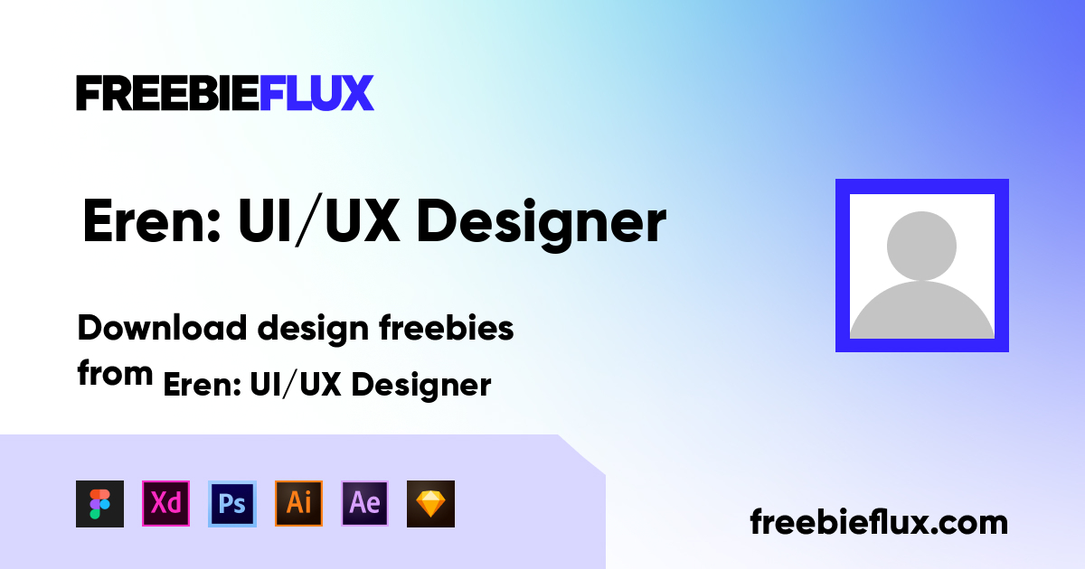 1 freebies for Figma, Adobe XD and Sketch by Eren: UI/UX Designer