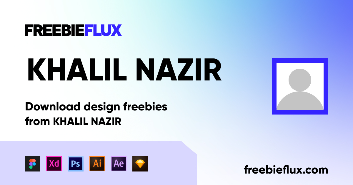 1 freebies for Figma, Adobe XD and Sketch by KHALIL NAZIR
