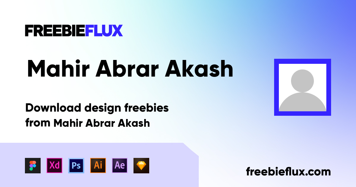 2 freebies for Figma, Adobe XD and Sketch by Mahir Abrar Akash