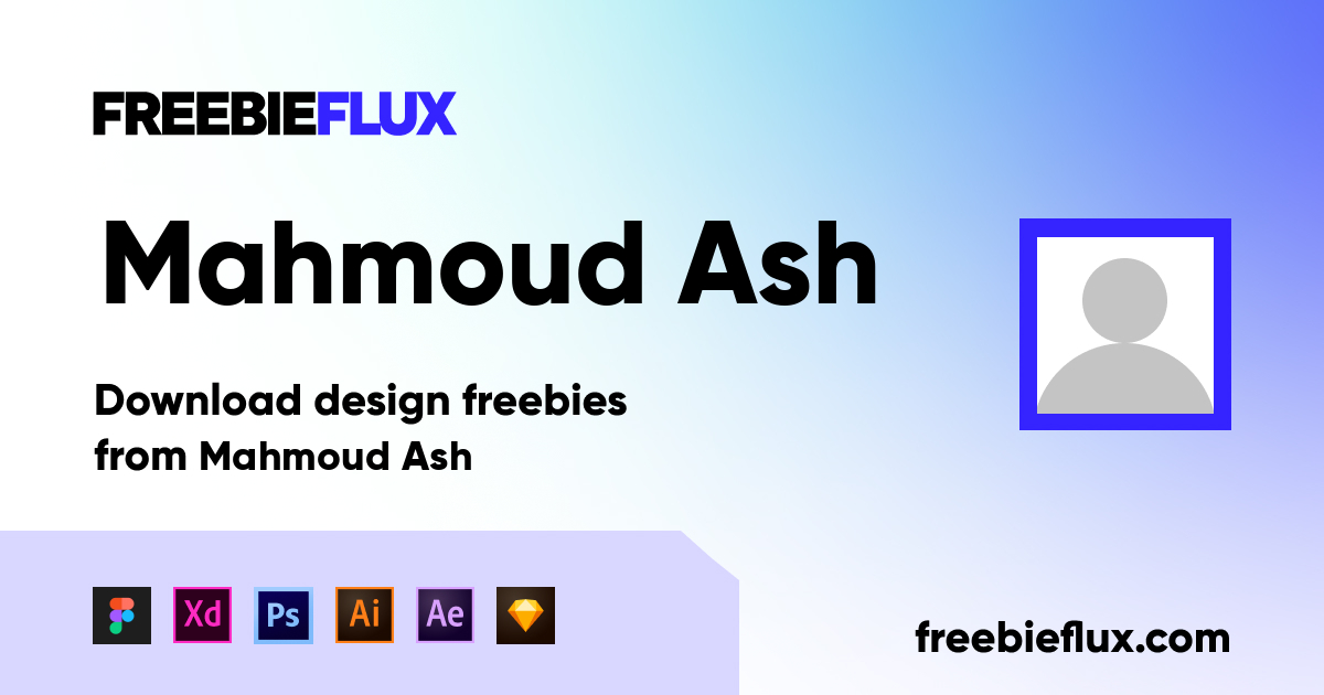 1 freebies for Figma, Adobe XD and Sketch by Mahmoud Ash