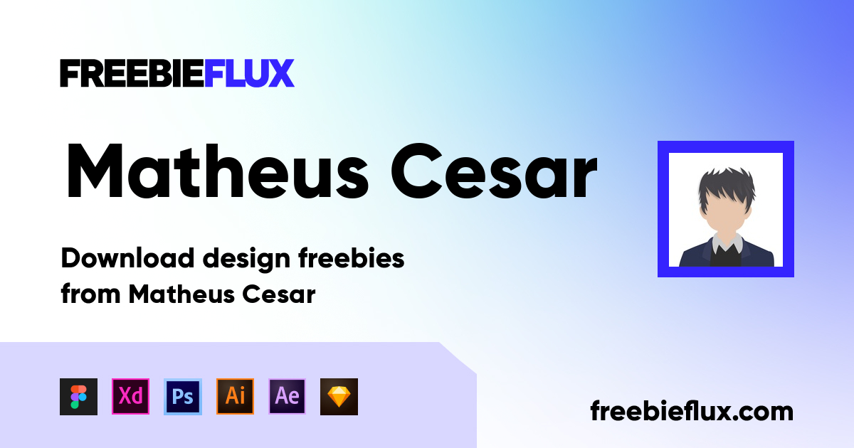 1 freebies for Figma, Adobe XD and Sketch by Matheus Cesar