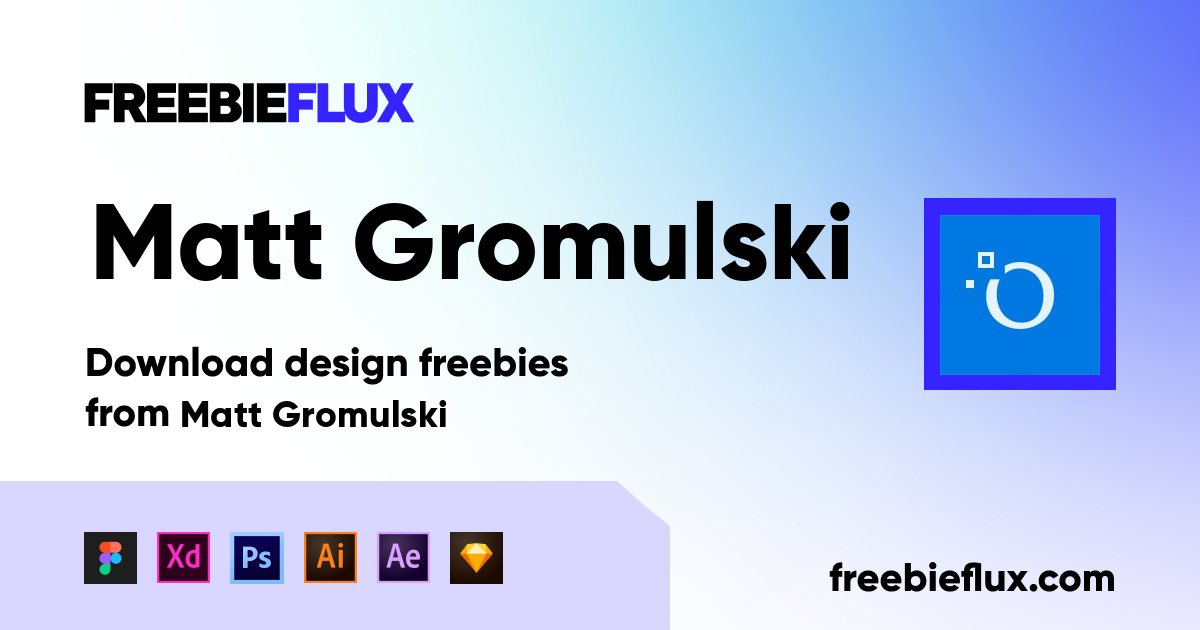 1 freebies for Figma, Adobe XD and Sketch by Matt Gromulski