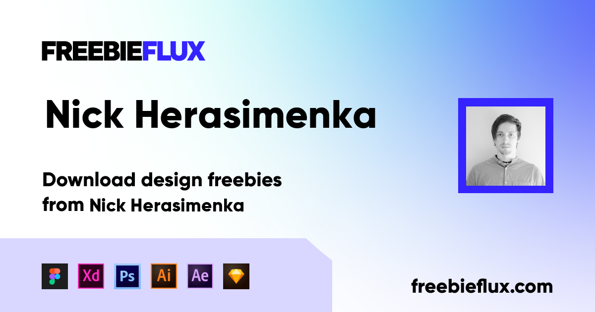 0 freebies for Figma, Adobe XD and Sketch by Nick Herasimenka