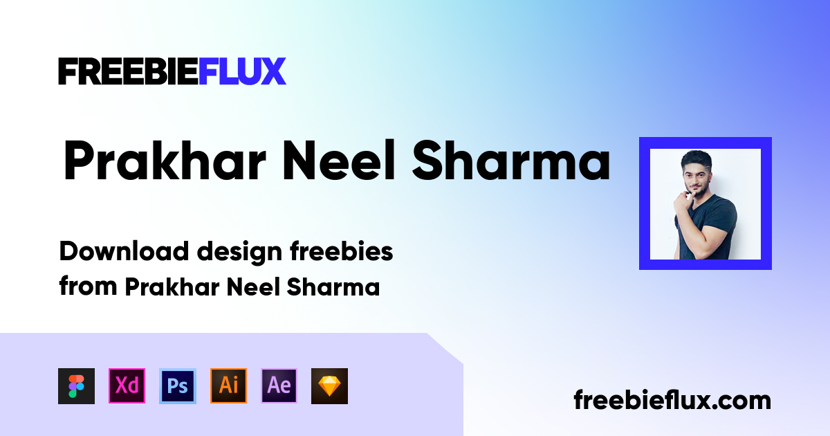 3 freebies for Figma, Adobe XD and Sketch by Prakhar Neel Sharma