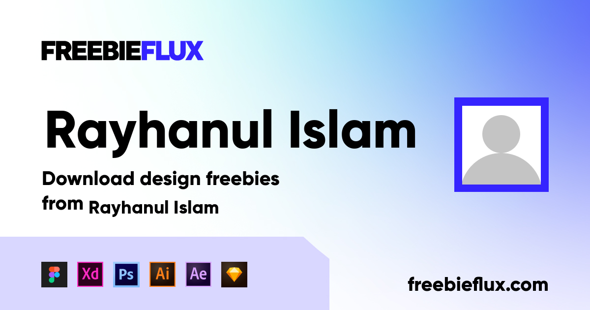 1 freebies for Figma, Adobe XD and Sketch by Rayhanul Islam