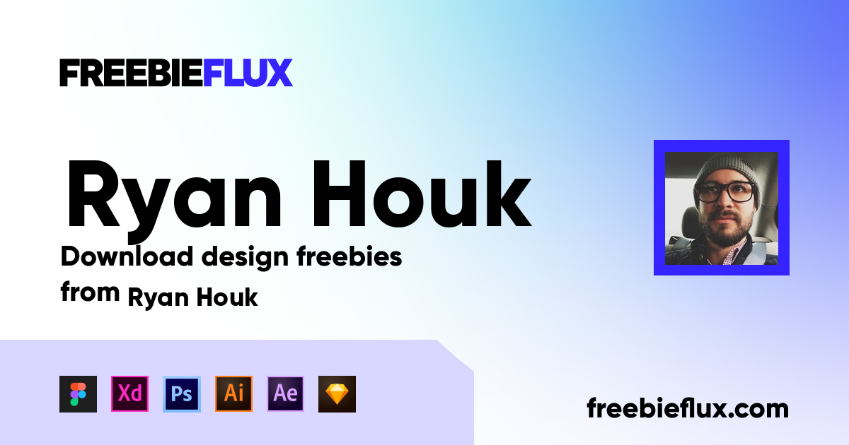 1 freebies for Figma, Adobe XD and Sketch by Ryan Houk