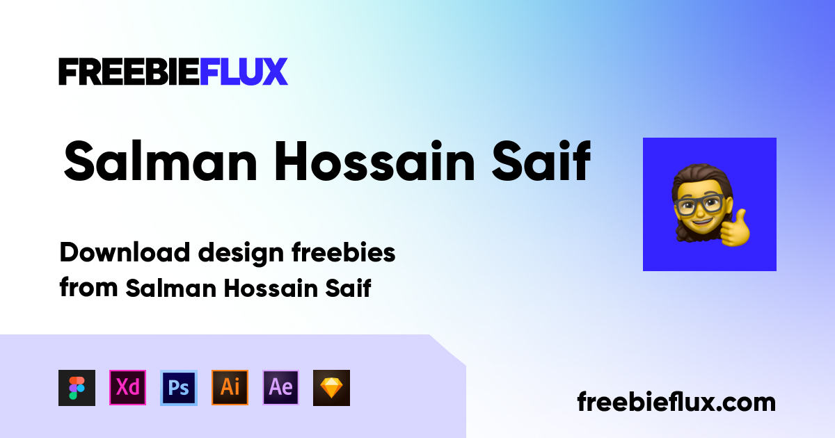 1 freebies for Figma, Adobe XD and Sketch by Salman Hossain Saif