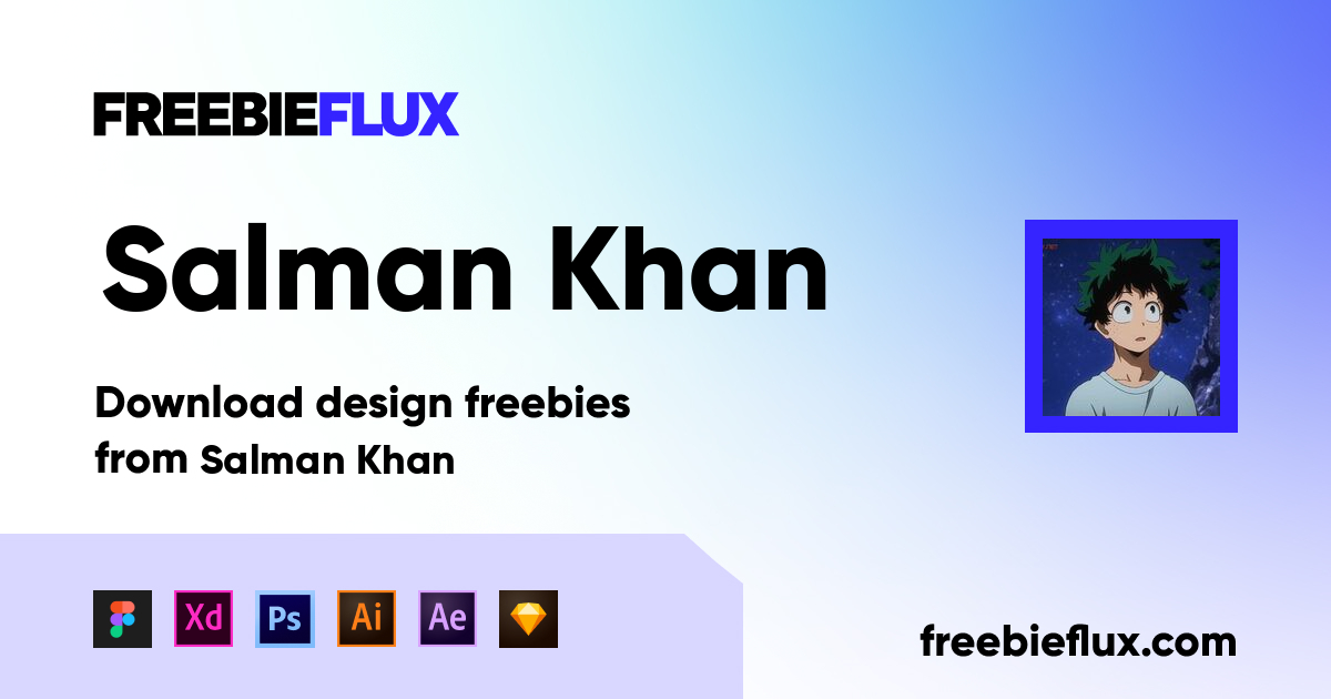 1 freebies for Figma, Adobe XD and Sketch by Salman Khan