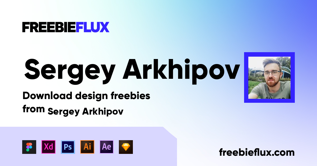 1 freebies for Figma, Adobe XD and Sketch by Sergey Arkhipov