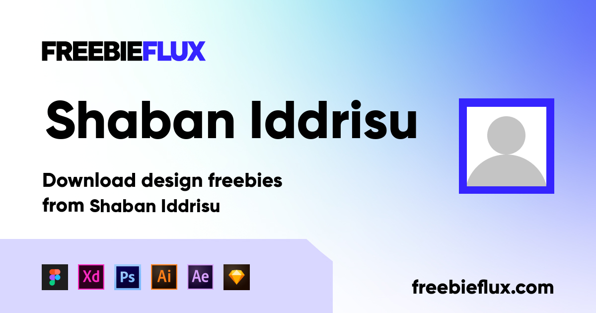 3 freebies for Figma, Adobe XD and Sketch by Shaban Iddrisu