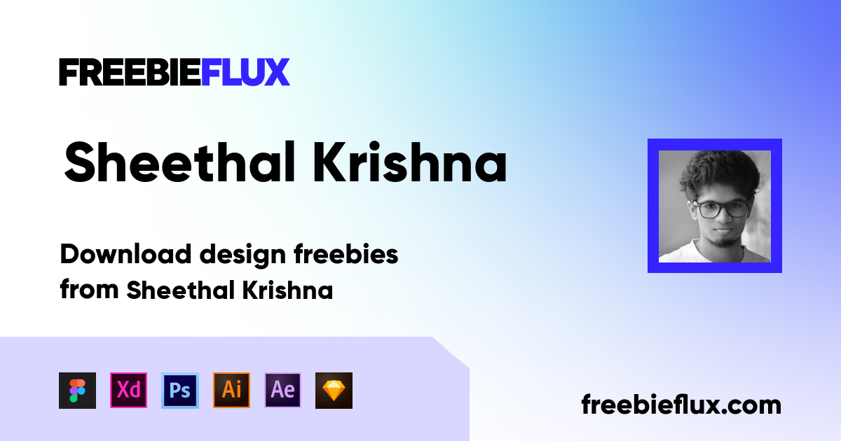 1 freebies for Figma, Adobe XD and Sketch by Sheethal Krishna
