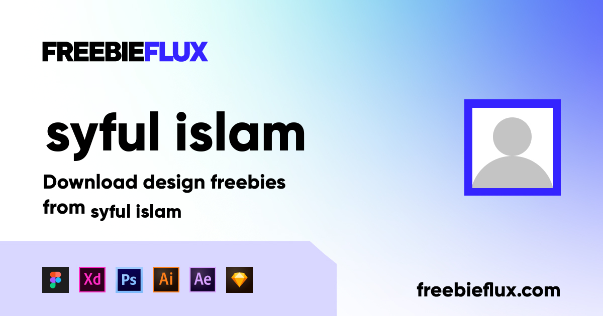 7 freebies for Figma, Adobe XD and Sketch by syful islam