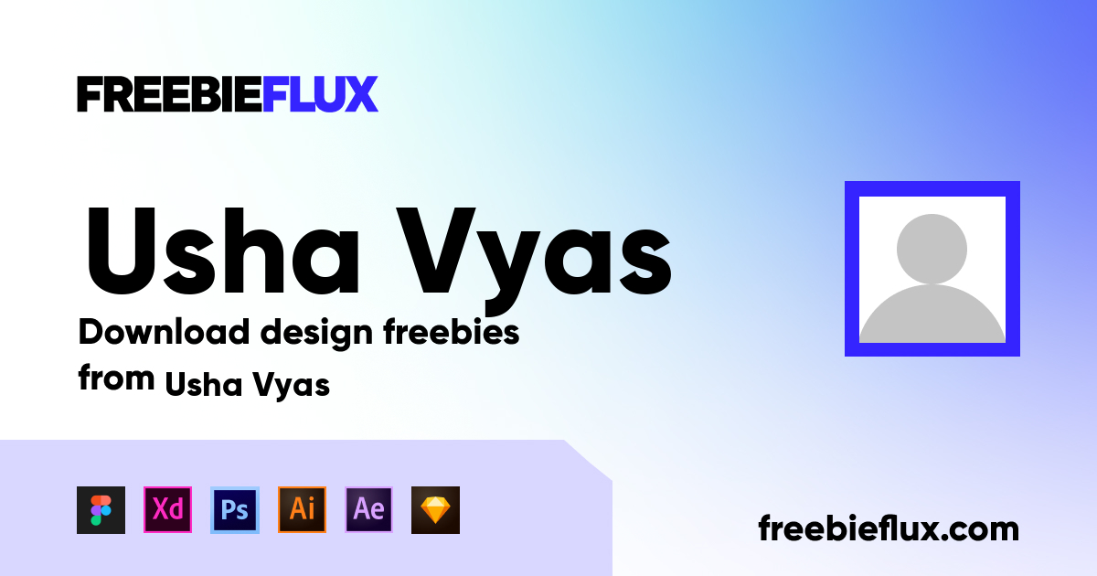 3 freebies for Figma, Adobe XD and Sketch by Usha Vyas