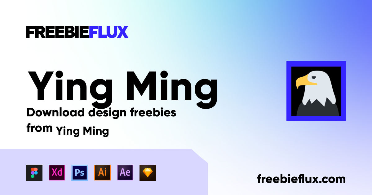 1 freebies for Figma, Adobe XD and Sketch by Ying Ming