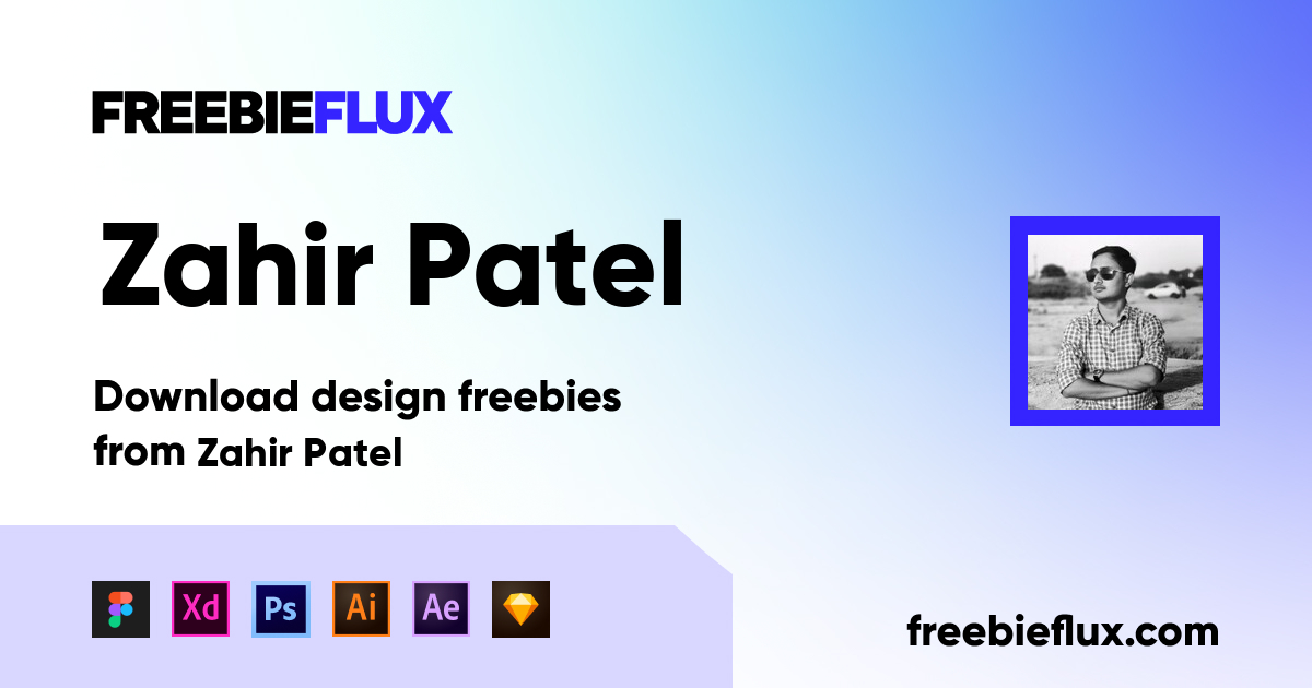 1 freebies for Figma, Adobe XD and Sketch by Zahir Patel
