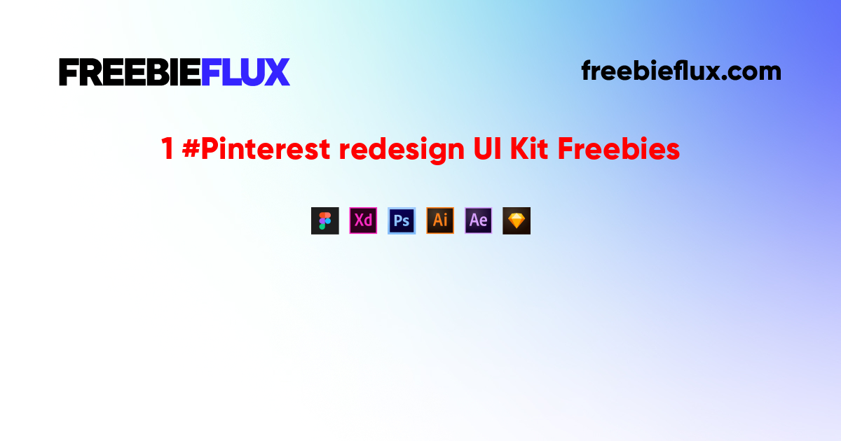 1 free figma templates for Pinterest redesign UI Kit | FigmaFreebie