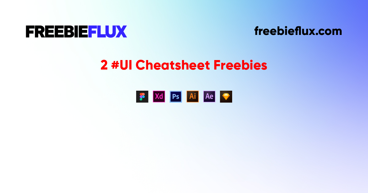 2 free figma templates for UI Cheatsheet | FigmaFreebie