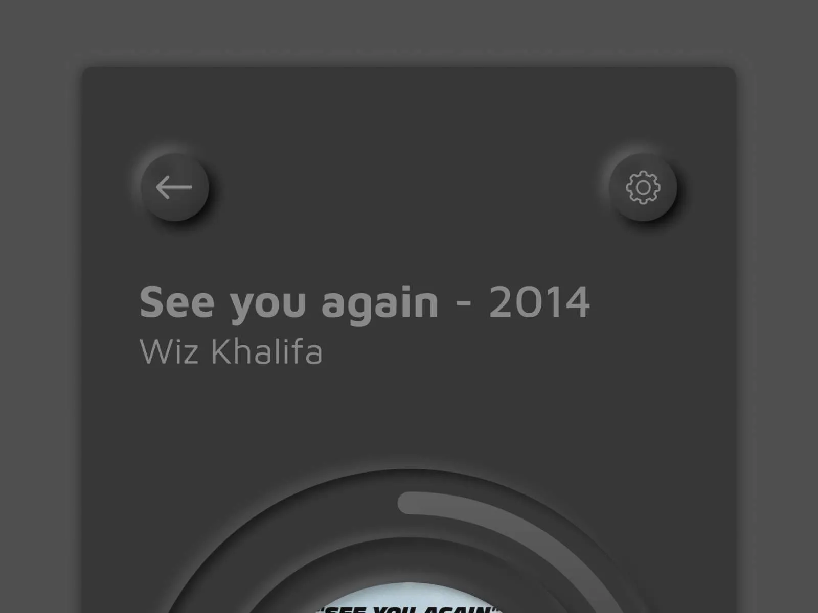Neomorphism Dark Mode Play Music free figma template for App Designs